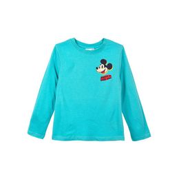 Disney Mickey Mouse Longsleeve "Mickey" in T&uuml;rkis - 55% | Gr&ouml;&szlig;e 110 | Kinder-longsleeves