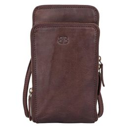 Bellicci Leder-Handytasche "Cybele" in Braun - (B)13 x (H)22 x (T)3 cm - 57% | Damen-handytaschen
