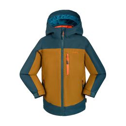 Kamik Regenjacke "Malik" in Hellbraun/ Petrol - 48% | Gr&ouml;&szlig;e 152 | Kinder-outdoor-jacken