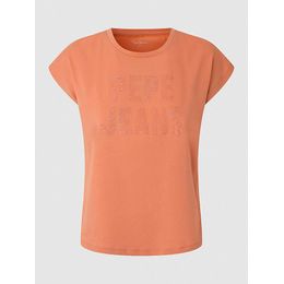 Pepe Jeans Shirt in Orange - 37% | Gr&ouml;&szlig;e M | Damen-tops
