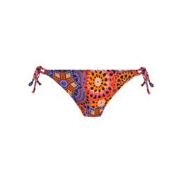 Freya Bikini-Hose "Santiago nights" in Lila/ Pink/ Orange - 55% | Gr&ouml;&szlig;e L | Damen-bademode