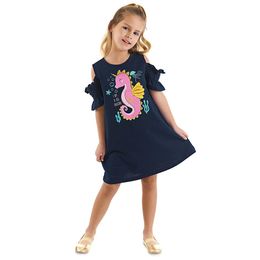 Denokids Kleid "Seahorse" in Dunkelblau - 72% | Gr&ouml;&szlig;e 98 | Kinderkleider