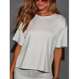 Milan Kiss Shirt in Hellgrau - 67% | Gr&ouml;&szlig;e M | Damen-tops