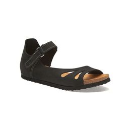 Comfortfusse Leder-Sandalen in Anthrazit - 64% | Gr&ouml;&szlig;e 36 | Damen-sandalen