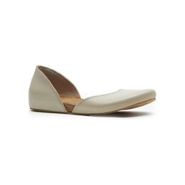 Comfortfusse Leder-Ballerinas in Beige - 62% | Gr&ouml;&szlig;e 36 | Damen-ballerinas
