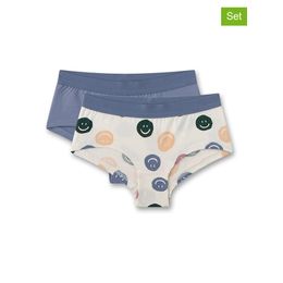 Sanetta 2er-Set: Slips in Blau/ Creme - 44% | Gr&ouml;&szlig;e 176 | Kinder-waesche