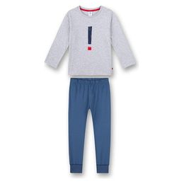 Sanetta Pyjama in Blau/ Grau - 43% | Gr&ouml;&szlig;e 98 | Kinder-waesche