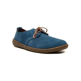 Comfortfusse Leder-Schn&uuml;rschuhe "Terra" in Blau - 61% | Gr&ouml;&szlig;e 37 | Damen-schnuerschuhe