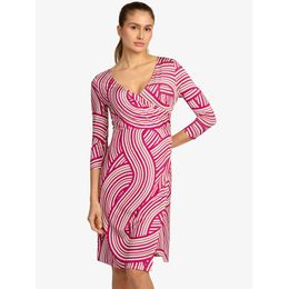 Apart Kleid in Pink/ Wei&szlig; - 64% | Gr&ouml;&szlig;e 44 | Damen-kleider