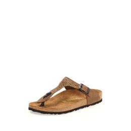 Comfortfusse Leder-Zehentrenner in Sand - 78% | Gr&ouml;&szlig;e 37 | Damen-sandalen