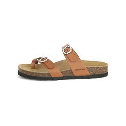 BABUNKERS Family Leder-Zehentrenner in Braun - 60% | Gr&ouml;&szlig;e 40 | Damen-sandalen