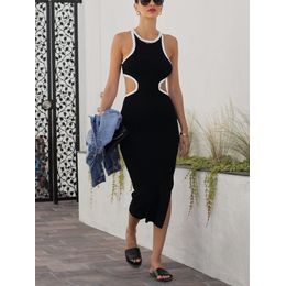 Milan Kiss Kleid in Wei&szlig;/ Schwarz - 68% | Gr&ouml;&szlig;e XL | Damen-kleider