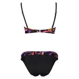 Vivance Bikini in Schwarz/ Orange/ Lila - 68% | Gr&ouml;&szlig;e 36D-Cup | Damen-bademode