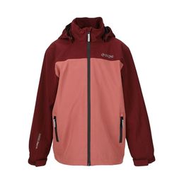 ZIGZAG Regenjacke "Bloomer" in Rosa/ Rot - 56% | Gr&ouml;&szlig;e 152/158 | Kinder-outdoor-jacken