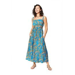 Aller Simplement Kleid in Blau/ Gelb - 75% | Gr&ouml;&szlig;e 38/40 | Damen-kleider