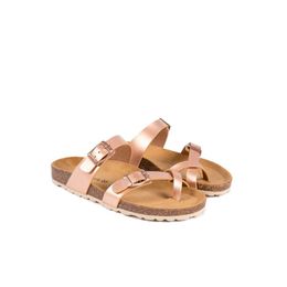 BABUNKERS Family Zehentrenner in Kupfer - 67% | Gr&ouml;&szlig;e 37 | Damen-sandalen