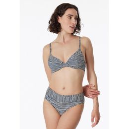 Schiesser Bikini in Dunkelblau/ Wei&szlig; - 71% | Gr&ouml;&szlig;e 44D-Cup | Damen-bademode