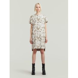 G-Star Raw G-Star Kleid in Beige/ Wei&szlig; - 47% | Gr&ouml;&szlig;e M | Damen-kleider