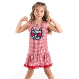 Denokids Kleid "Meow&Sail" in Rot - 67% | Gr&ouml;&szlig;e 98 | Kinderkleider