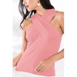 Milan Kiss Top in Rosa - 80% | Gr&ouml;&szlig;e L | Damen-tops