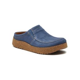 Comfortfusse Leder-Clogs in Dunkelblau - 58% | Gr&ouml;&szlig;e 37 | Damen-pantoletten