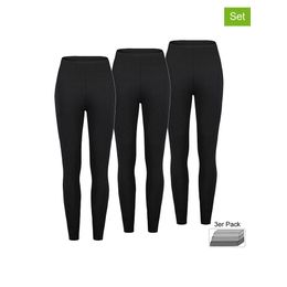 Sublevel 3er-Set: Leggings in Schwarz - 60% | Gr&ouml;&szlig;e XL | Damenhosen