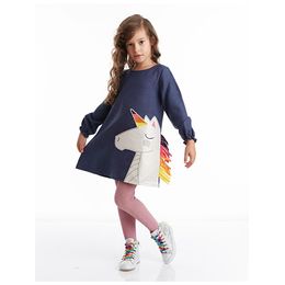 Denokids Kleid "Colorful Unicorn" in Dunkelblau - 69% | Gr&ouml;&szlig;e 128 | Kinderkleider