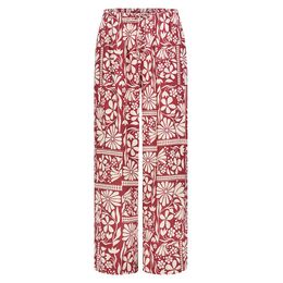 Eight2Nine Hose in Rot/ Creme - 47% | Gr&ouml;&szlig;e XL | Damenhosen