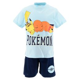 Pok&eacute;mon Pok&eacute;mon Pyjama "Pok&eacute;mon" in Hellblau/ Dunkelblau - 54% | Gr&ouml;&szlig;e 116 | Kinder-waesche
