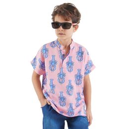 Denokids Shirt "Lobster" in Rosa/ Blau - 65% | Gr&ouml;&szlig;e 122 | Kinder-oberteile