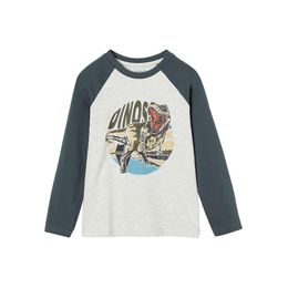 Vertbaudet Longsleeve in Dunkelblau/ Wei&szlig; - 50% | Gr&ouml;&szlig;e 92 | Kinder-longsleeves