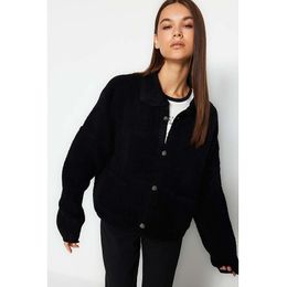 Trendyol Cardigan in Schwarz - 48% | Gr&ouml;&szlig;e S | Damen-pullover-cardigans