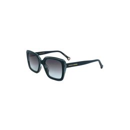 Carolina Herrera Damen-Sonnenbrille in Gr&uuml;n/ Grau-Hellblau - 51% | Gr&ouml;&szlig;e 53 | Damen-brillen