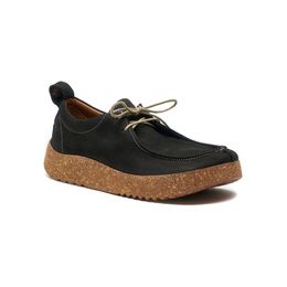 Comfortfusse Leder-Schn&uuml;rschuhe in Schwarz - 61% | Gr&ouml;&szlig;e 37 | Damen-schnuerschuhe