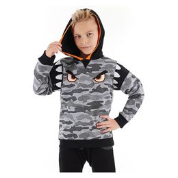 Denokids Sweatshirt "Monster" in Grau/ Schwarz - 68% | Gr&ouml;&szlig;e 98 | Kinder-sweatshirts-jacken