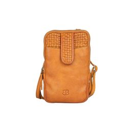 Bellicci Leder-Handytasche "Emberly" in Hellbraun - (B)11 x (H)18 x (T)2 cm - 44% | Damen-handytaschen