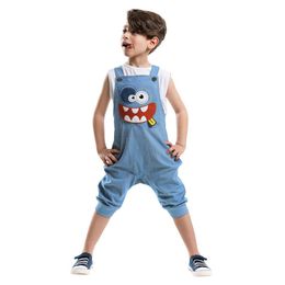 Denokids Latzhose "Yeah" in Hellblau - 67% | Gr&ouml;&szlig;e 110 | Kinderhosen