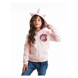 Denokids Sweatjacke "Unicorn" in Rosa - 72% | Gr&ouml;&szlig;e 92 | Kinder-sweatshirts-jacken