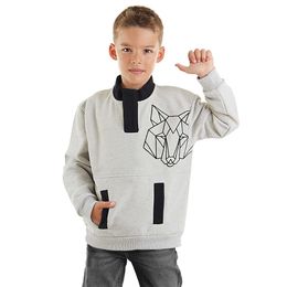 Denokids Sweatshirt "Wolf" in Grau - 73% | Gr&ouml;&szlig;e 110 | Kinder-sweatshirts-jacken