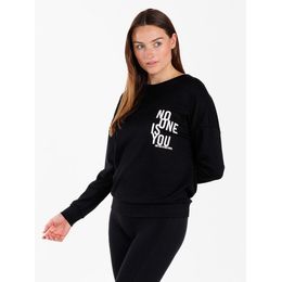 Key Largo Sweatshirt "Powerful" in Schwarz - 62% | Gr&ouml;&szlig;e M | Damen-sweatshirts-jacken