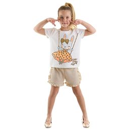 Denokids 2tlg. Outfit "Golden Bunny" in Wei&szlig;/ Gold - 70% | Gr&ouml;&szlig;e 104 | Kinder-oberteile