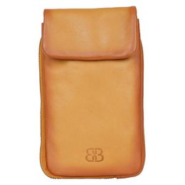 Bellicci Leder-Handytasche "Kia" in Orange - (B)11 x (H)19 x (T)2 cm - 63% | Damen-handytaschen