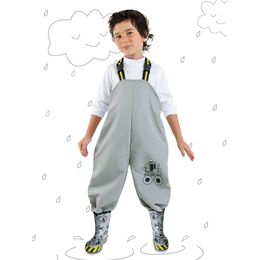 Denokids Regenhose in Grau - 63% | Gr&ouml;&szlig;e 110/116 | Kinder-outdoorhosen