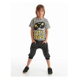 Denokids 2tlg. Outfit "Lets Play" in Grau/ Anthrazit - 72% | Gr&ouml;&szlig;e 104 | Kinder-oberteile