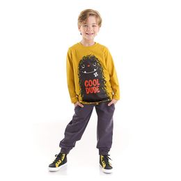 Denokids 2tlg. Outfit "Cool Dude" in Gelb/ Anthrazit - 76% | Gr&ouml;&szlig;e 92 | Kinderhosen