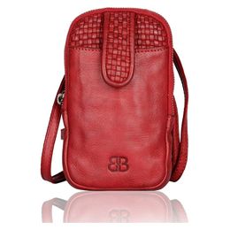 Bellicci Leder-Handytasche "Emberly" in Rot - (B)11 x (H)18,5 x (T)2,5 cm - 49% | Damen-handytaschen