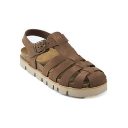 Mandel Leder-Halbsandalen in Braun - 60% | Gr&ouml;&szlig;e 36 | Damen-sandalen