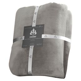 Irisette Kuscheldecke, Schiefer, Textil, Uni, 150x200 cm, Oeko-Tex&reg; Standard 100, pflegeleicht, Wohntextilien, Decken, Kuscheldecken