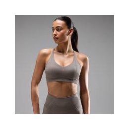 Myprotein MP Damen Tempo Ultra Seamless Sport-BH &ndash; Dark Truffle - XS