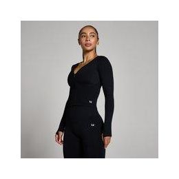 Myprotein MP Damen Tempo Nahtlos Verk&uuml;rzte Jacke - Schwarz - L